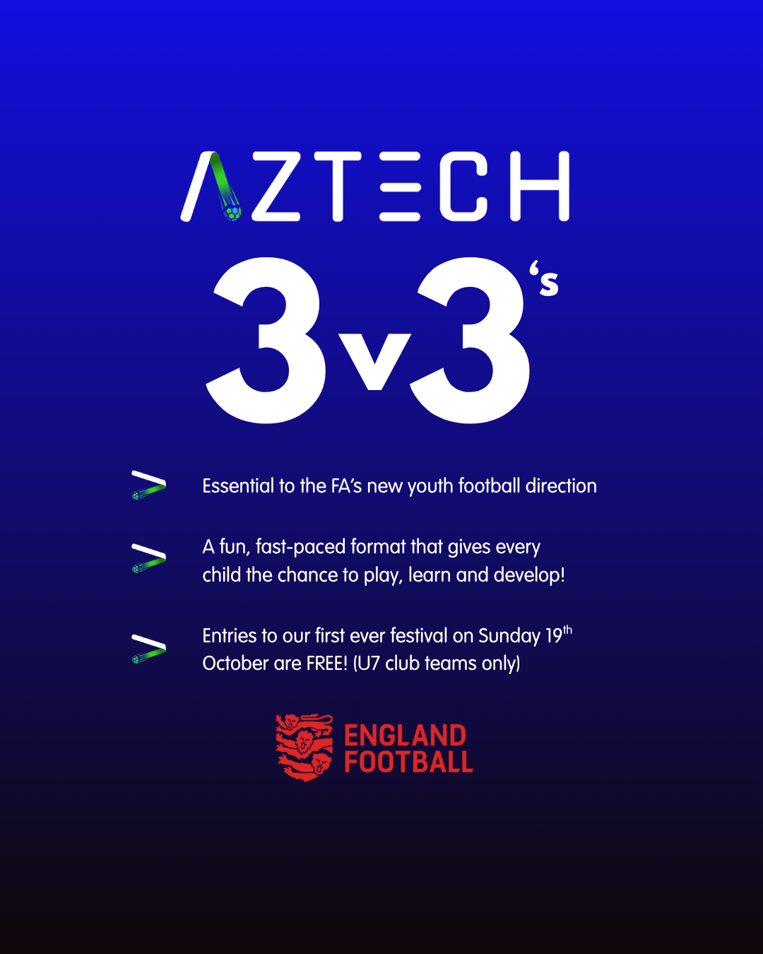 AZTECH 3v3's STARTING SOON! | Aztech Soccer